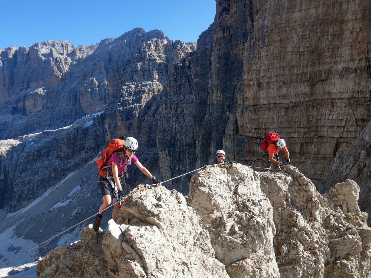 Via Ferrata routes in the Brenta Dolomites - Grand Tour